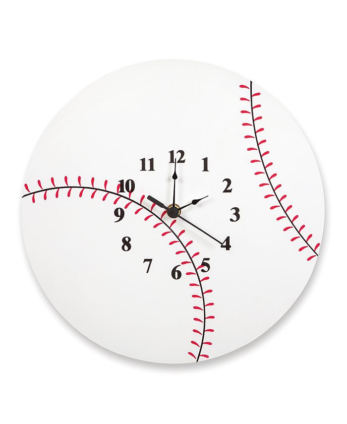 Trend Lab Baseball Shape Wall Clock - Macy's