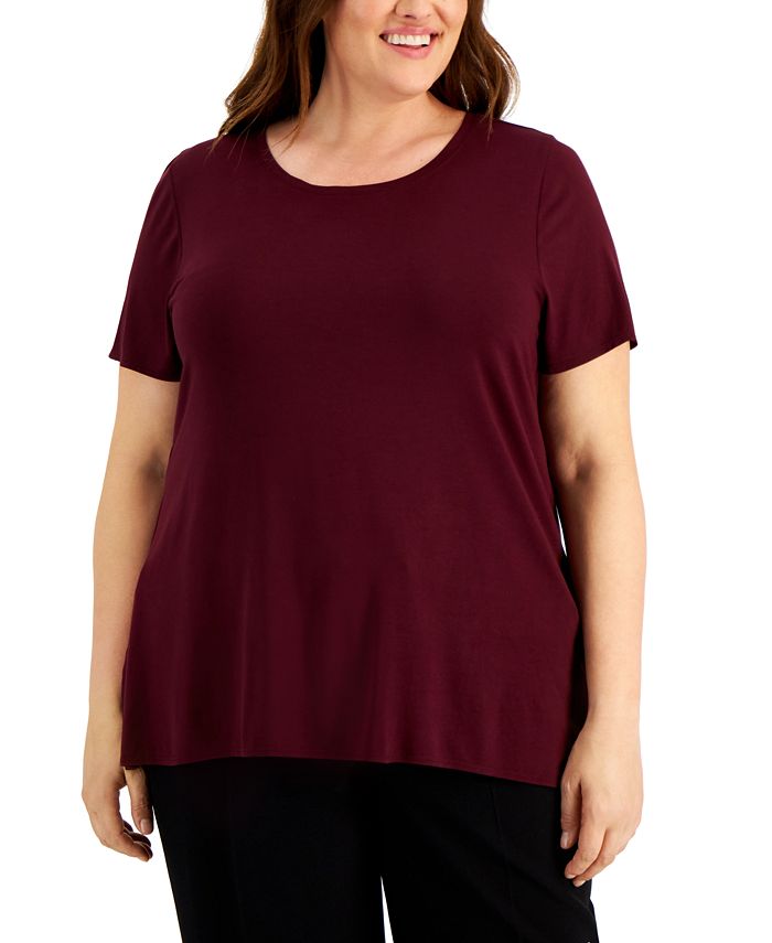 Alfani Plus Size Knit Top, Created for Macy's - Macy's