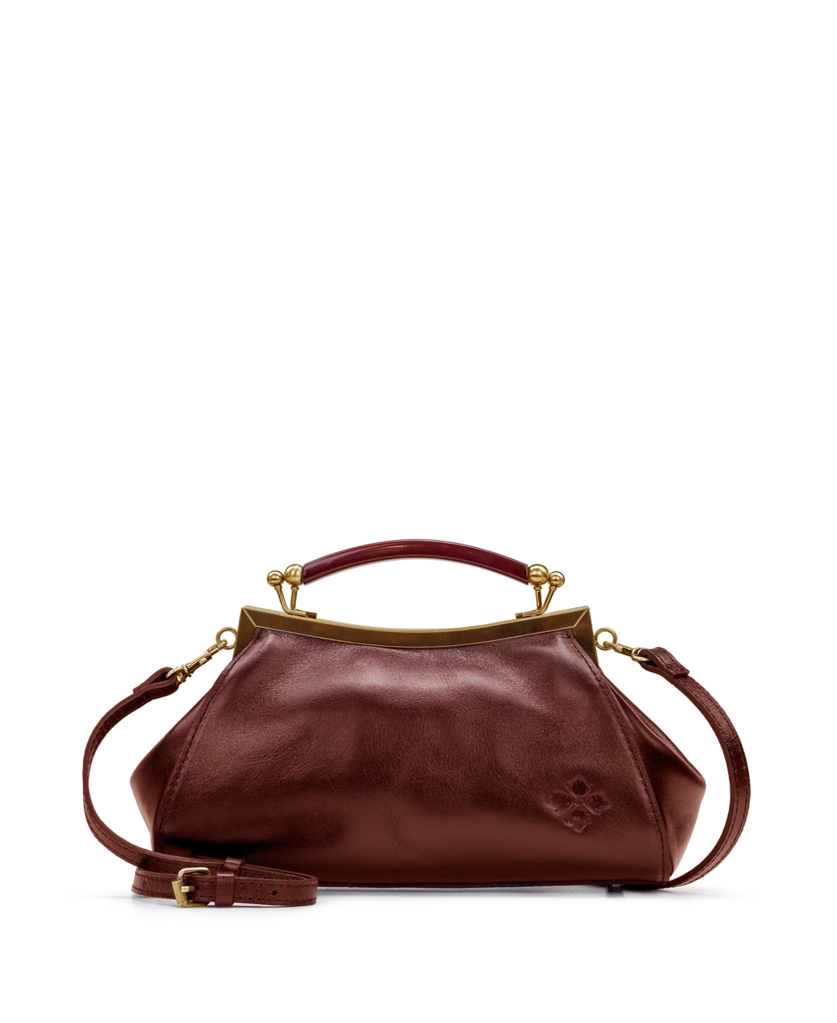 Click here for Patricia Nash Kelmscott Small Leather Frame Bag -... prices