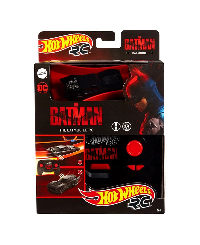 Hot Wheels Remote Control The Batman 1:64 Scale Batmobile Vehicle, 2 ...