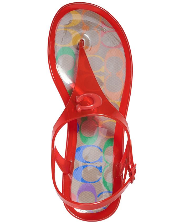 COACH Women's Natalee Jelly Thong Sandals & Reviews - Sandals - Shoes ...