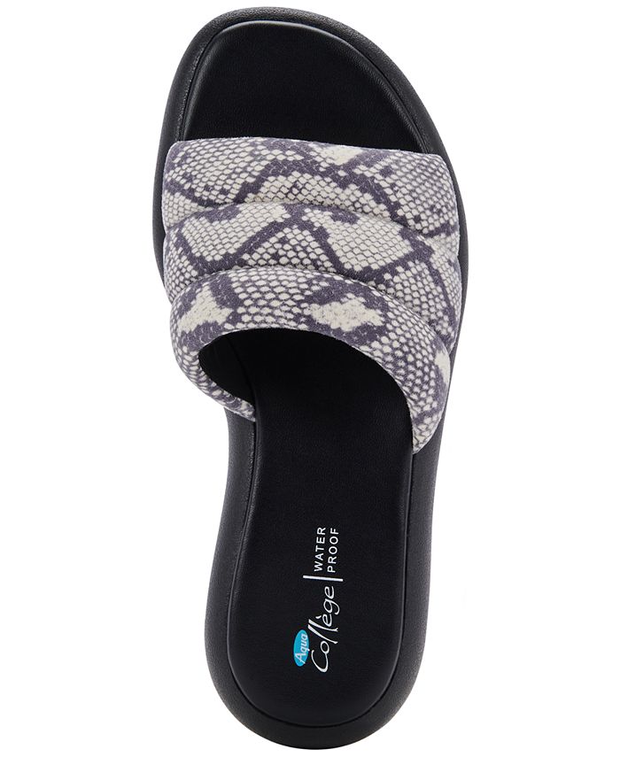 Aqua College Women's Simona Waterproof Slides, Created for Macy's ...