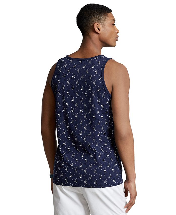 Polo Ralph Lauren Men's Washed Anchor-Print Jersey Tank Top - Macy's