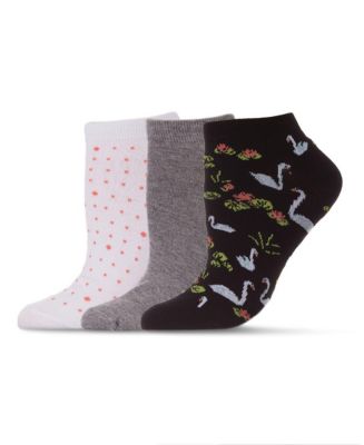 Women's 3 Pair Pack Swan Socks Set - Macy's