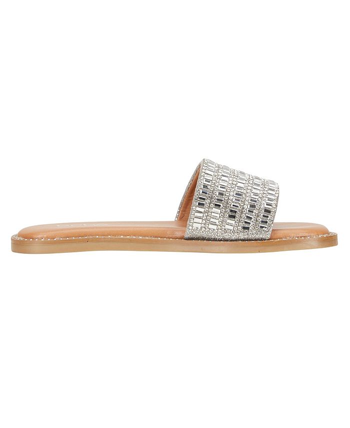 Bebe Little Girls Open Toe T-strap Slide Sandals - Macy's