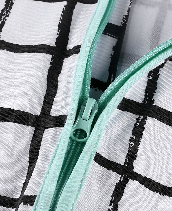 Earth Baby Outfitters Baby Boys Bamboo 2 Way Zippy Grid Coverall - Macy's