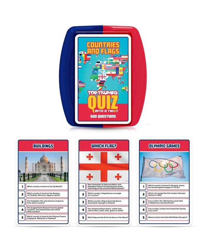 Top Trumps Countries and Flags Quiz Game, 501 Pieces - Macy's