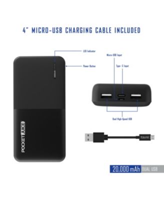 Pocket Juice Slim Pro 20K mAh Portable Power Bank and Charger