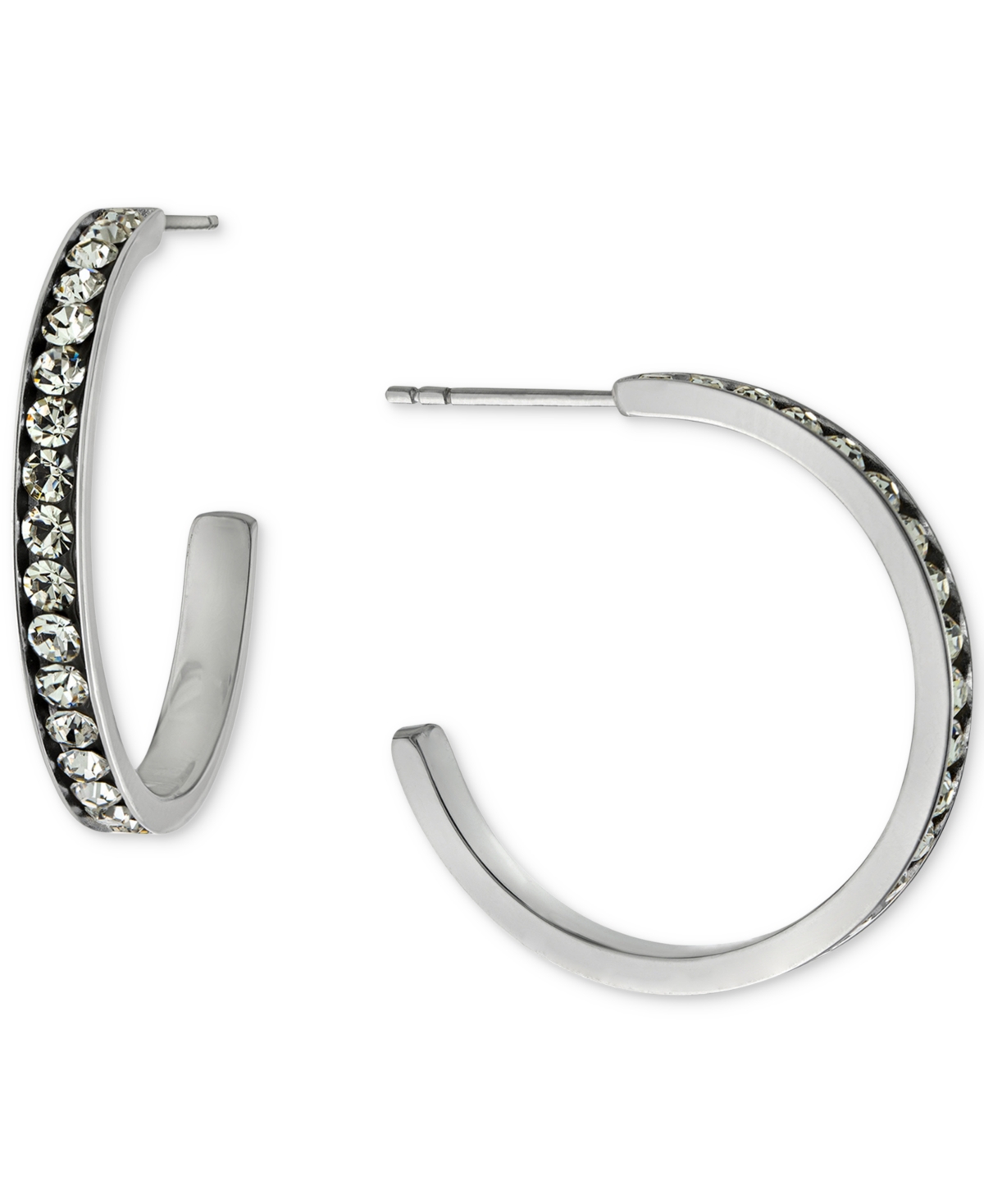 Click here for Giani Bernini Crystal Small Hoop Earrings in Sterl... prices