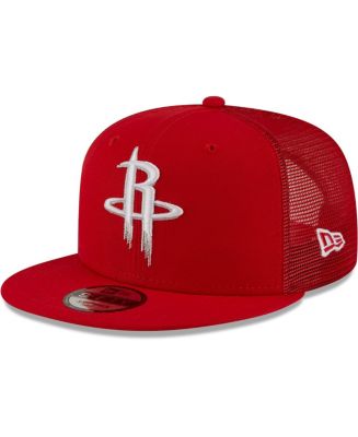 New Era Men's Red Houston Rockets Classic Trucker 9Fifty Snapback Hat ...