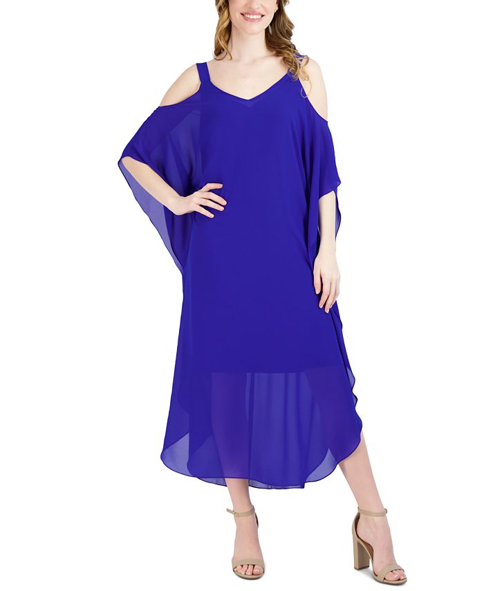 Robbie Bee Cold-Shoulder Midi Dress - Macy's