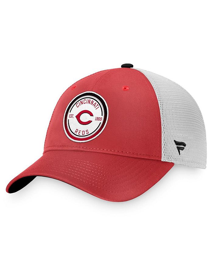 Fanatics Men's Red and White Cincinnati Reds Iconic Circle Patch ...