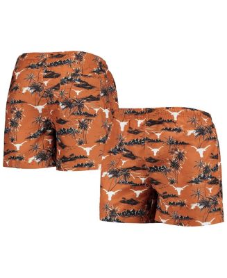Men's FOCO Texas Orange Texas Longhorns Island Palm Swim Trunks - Macy's
