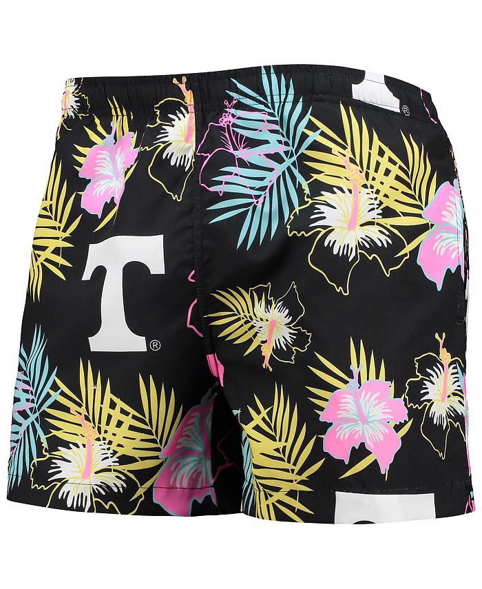 FOCO Men's Black Tennessee Volunteers Neon Floral Swim Trunks - Macy's