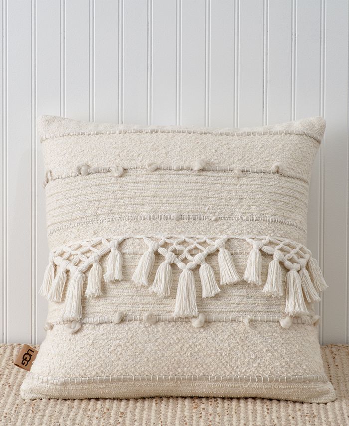 UGG® Leah Boho Decorative Pillow, 20" x 20" - Macy's
