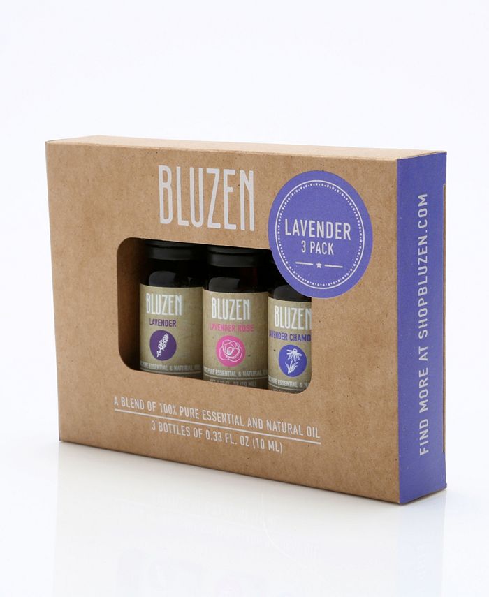 BluZen 10mL Lavender Essentials 3-Pack Essential Oils: Lavender ...