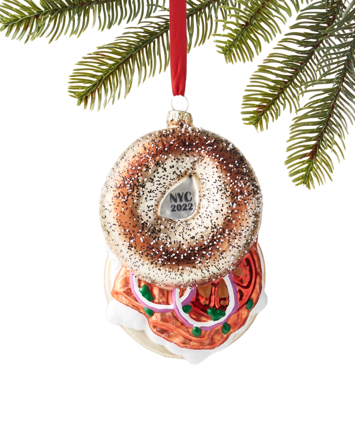 Click here for Holiday Lane New York Glass Smoked Salmon Bagel Sa... prices