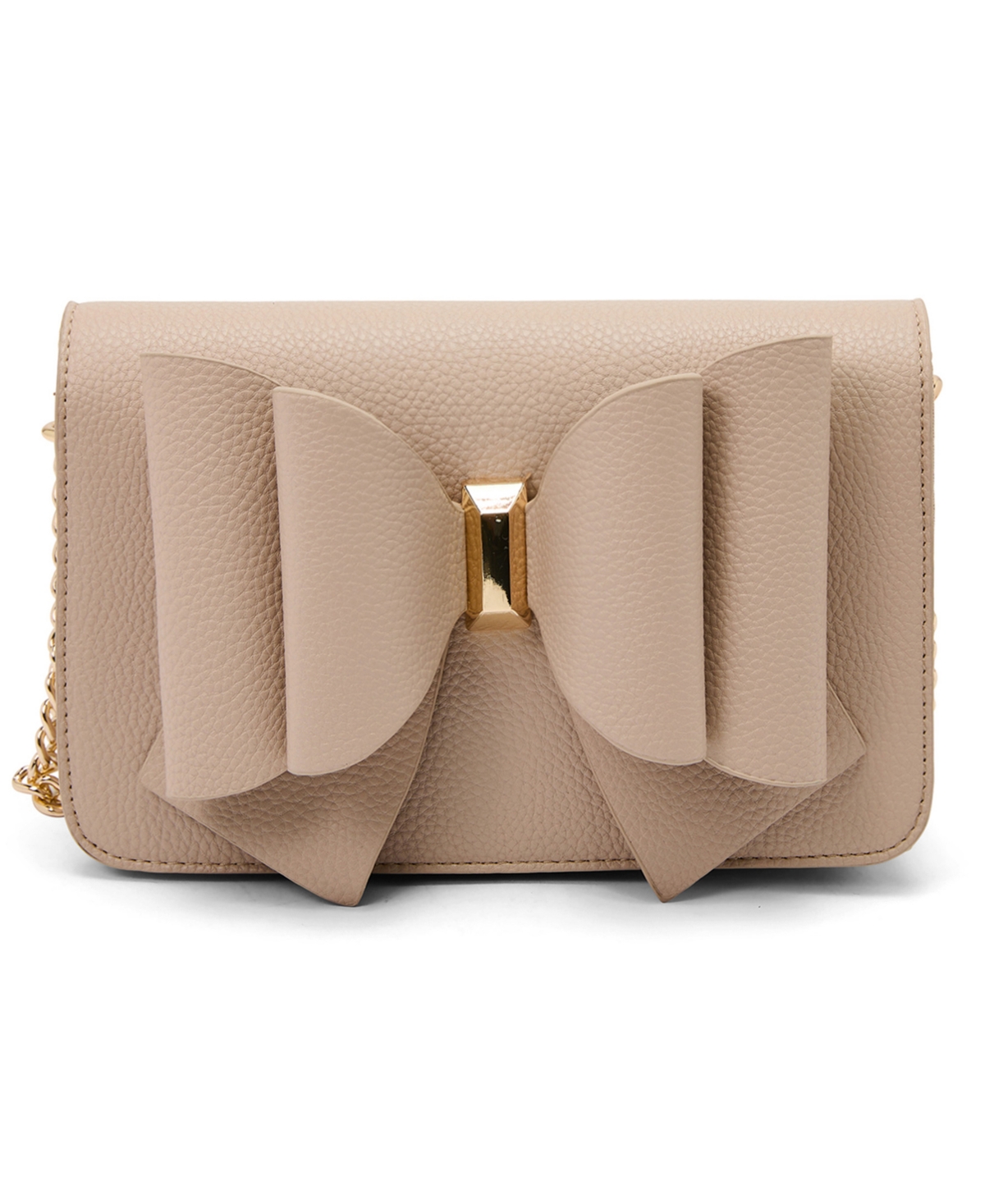 Click here for Womens Overflap Double Bowtie Crossbody Bag - Beig... prices