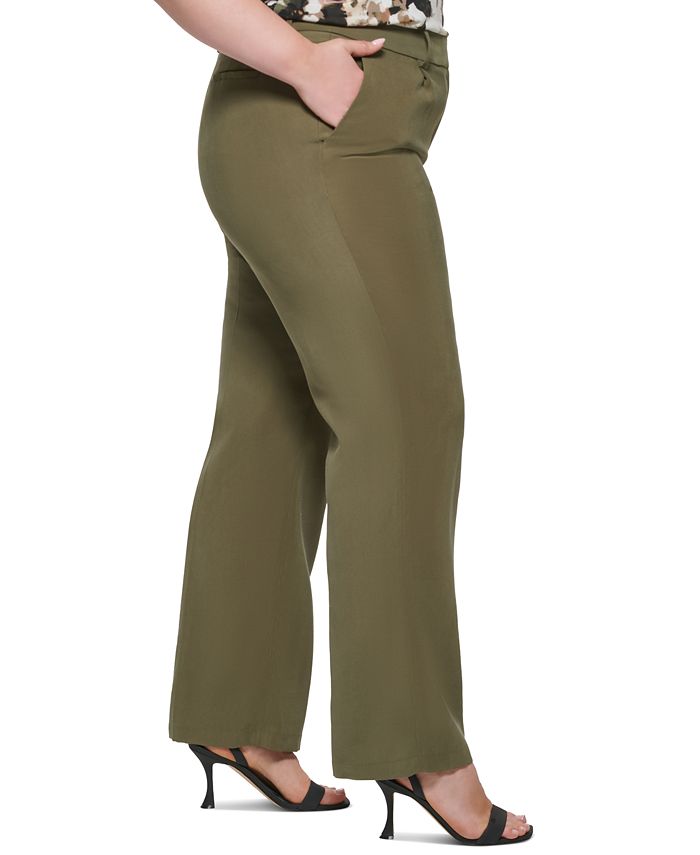 Calvin Klein Plus Size Wide Leg Pants Macys