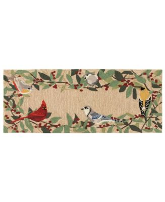 Liora Manne' Frontporch Bird Border 2' x 5' Runner Outdoor Area Rug ...