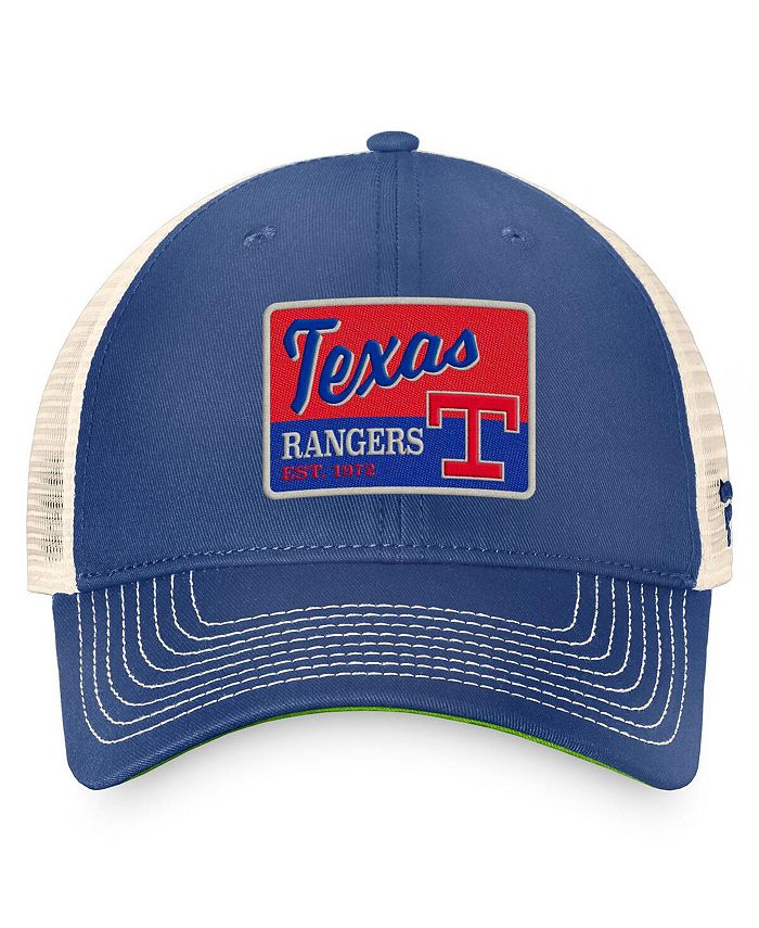 Fanatics Men's Royal Texas Rangers True Classic Patch Trucker Snapback ...