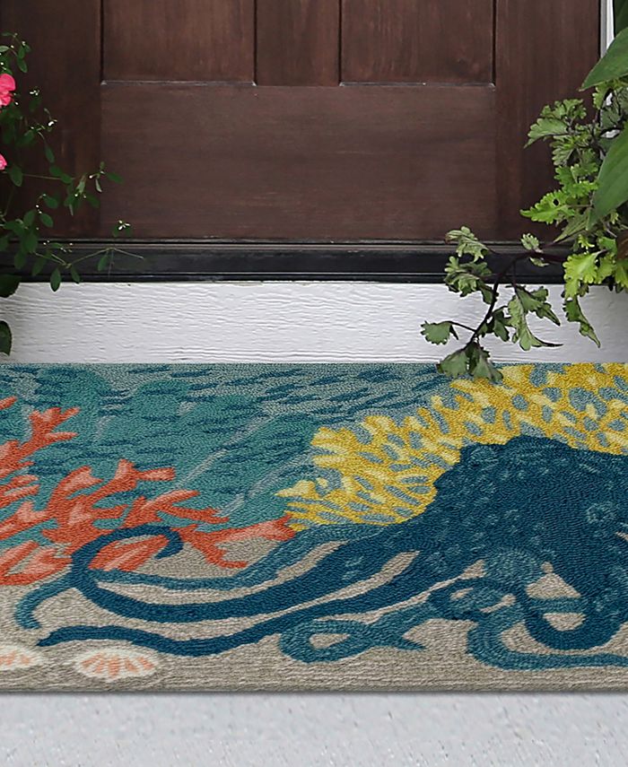 Liora Manne' Frontporch Octopus 2' x 3' Outdoor Area Rug - Macy's