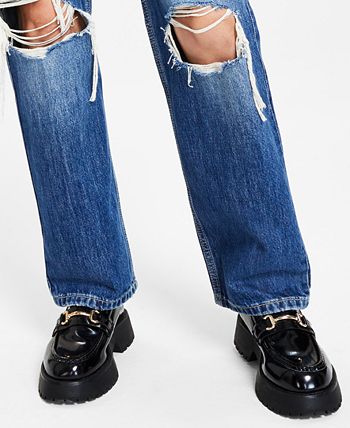 Levi's Low Pro Classic Straight-Leg High Rise Jeans - Macy's
