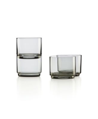 Tuscany Classics Stackable Short Glasses Set, 4 Piece - Macy's
