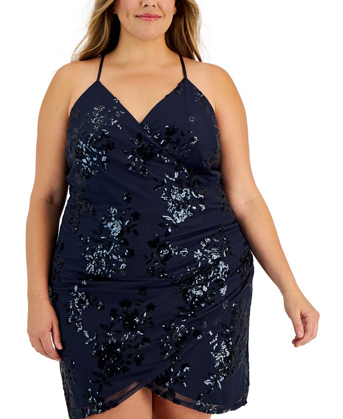 Speechless Trendy Plus Size Sequined Tulip Skirt Dress Macy S