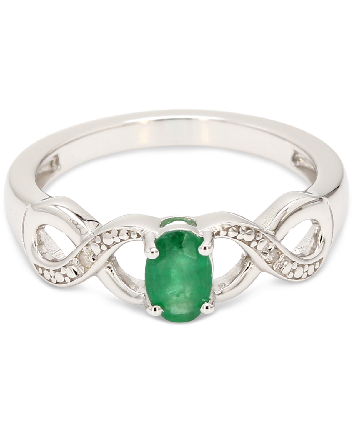 Click here for Emerald (1/2 ct. t.w.) & Diamond Accent Twist Ring... prices