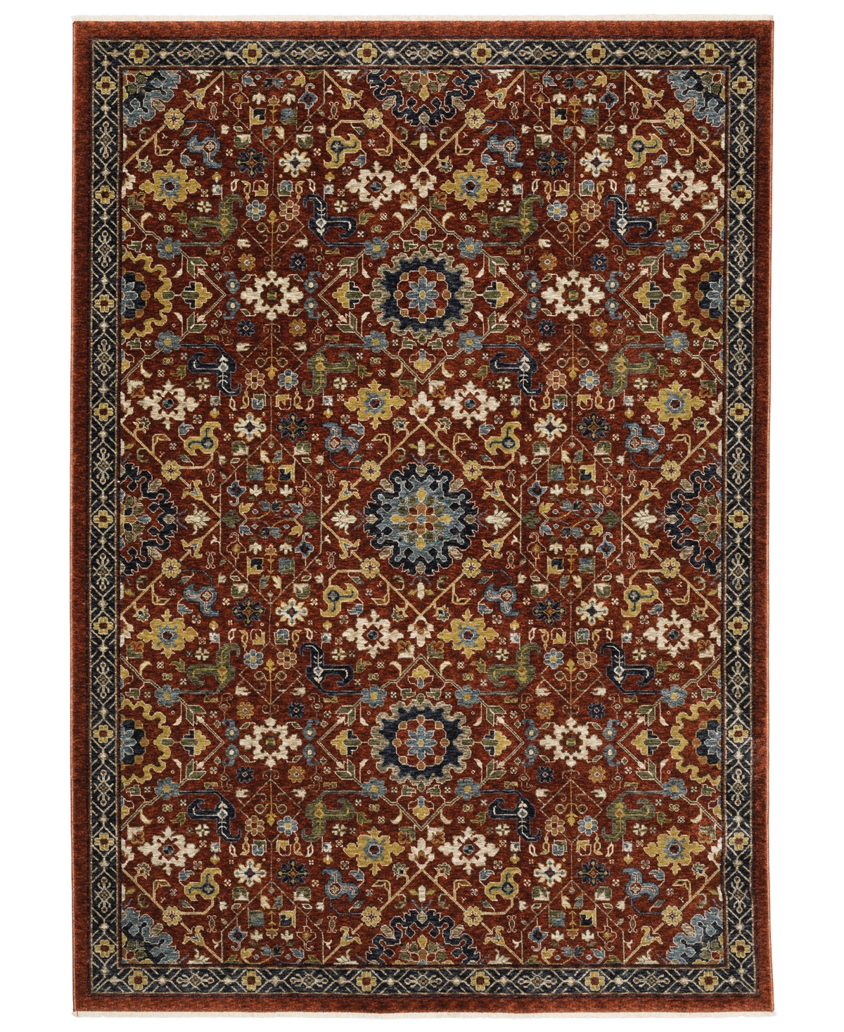 Oriental Weavers Aberdeen 006R1 710 x 1010 Area Rug - Red  Multi