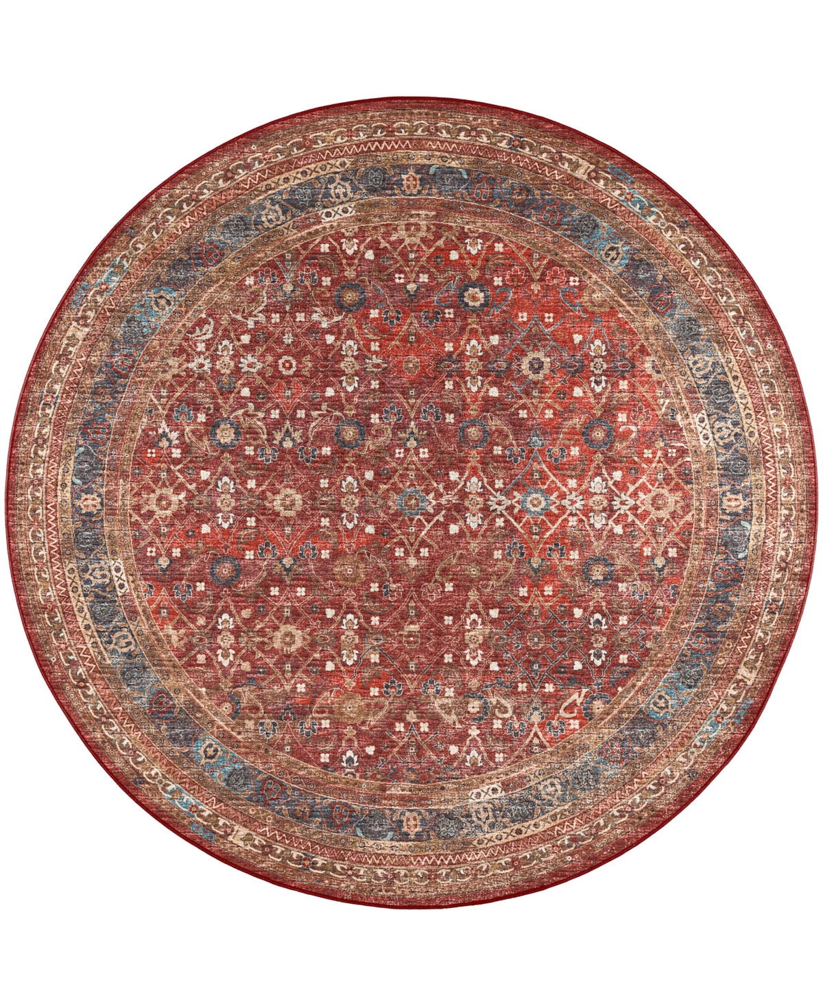Click here for Dalyn Jericho JC7 6 x 6 Round Area Rug - Red prices