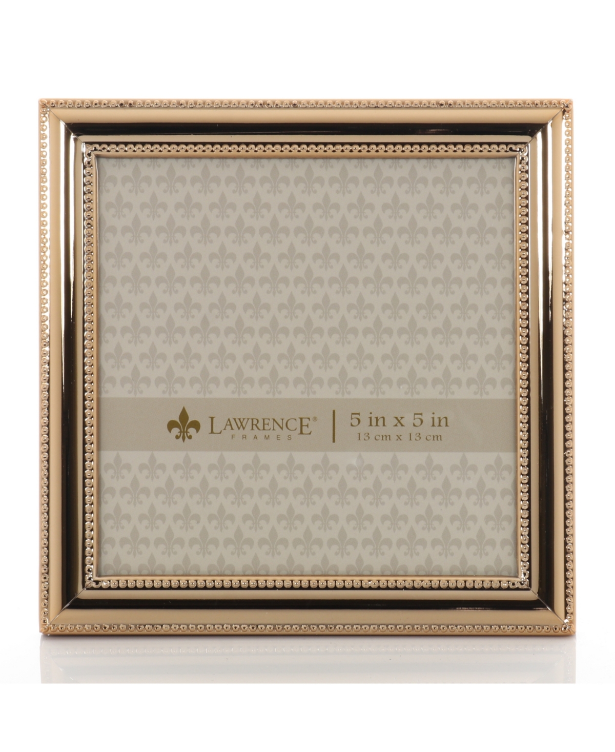 Click here for Classic Double Beaded Picture Frame 5 x 5 - Gold-T... prices