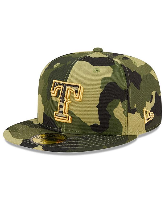 New Era Men's Camo Texas Rangers 2022 Armed Forces Day On-Field 59Fifty ...