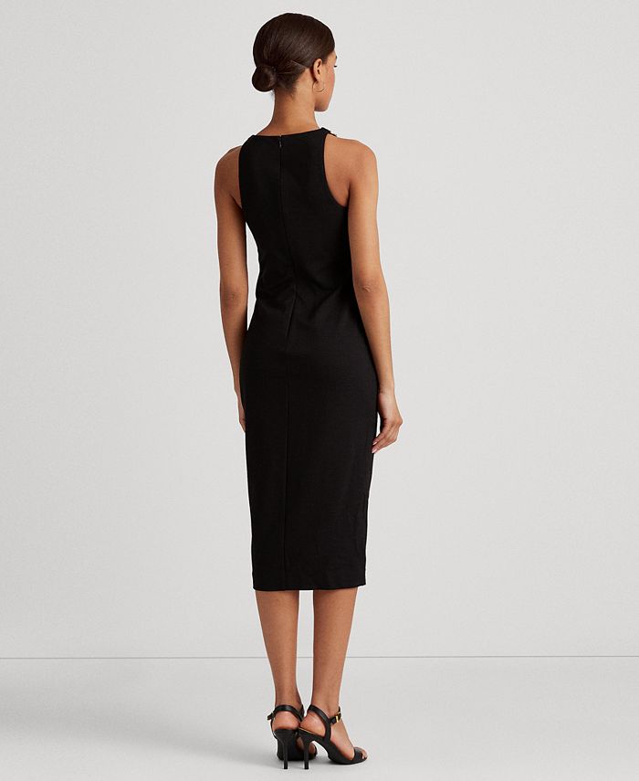 Lauren Ralph Lauren Buckle-Trim Ponte Dress - Macy's