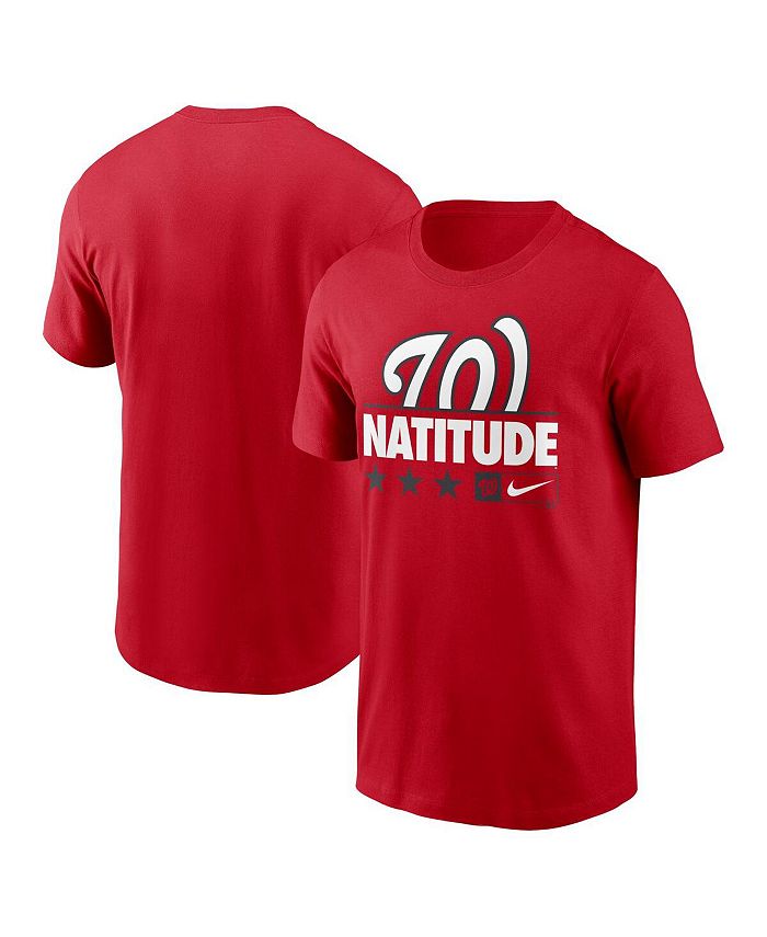 Nike Men's Red Washington Nationals Natitude Local Team T-shirt - Macy's