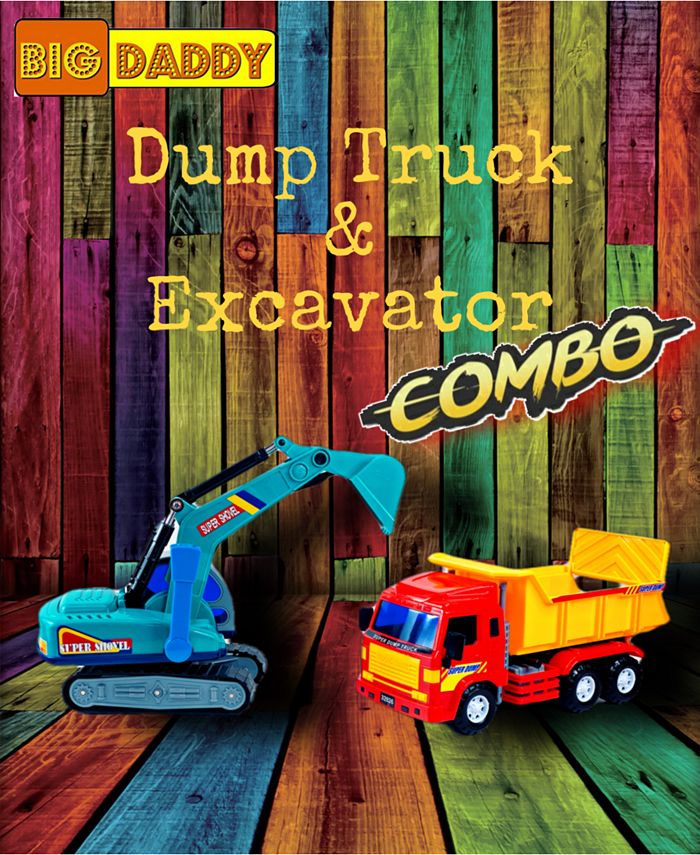 Big Daddy Big-Daddy Full Size Excavator & Dump Truck Combo - Macy's