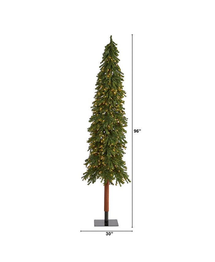 Nearly Natural Grand Alpine Artificial Christmas Tree with Lights and ...