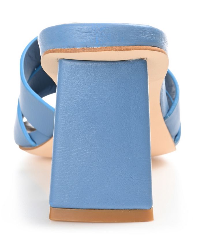 Journee Collection Women's Renatta Woven Block Heel Dress Sandals - Macy's