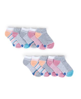 Keds Big Girls Cushioned Low Cut Socks, Pack of 10 - Macy's