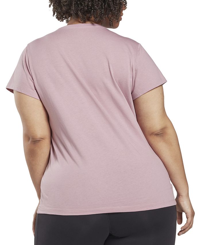 Reebok Plus Size Cotton Graphic Vector T-Shirt & Reviews - Activewear ...