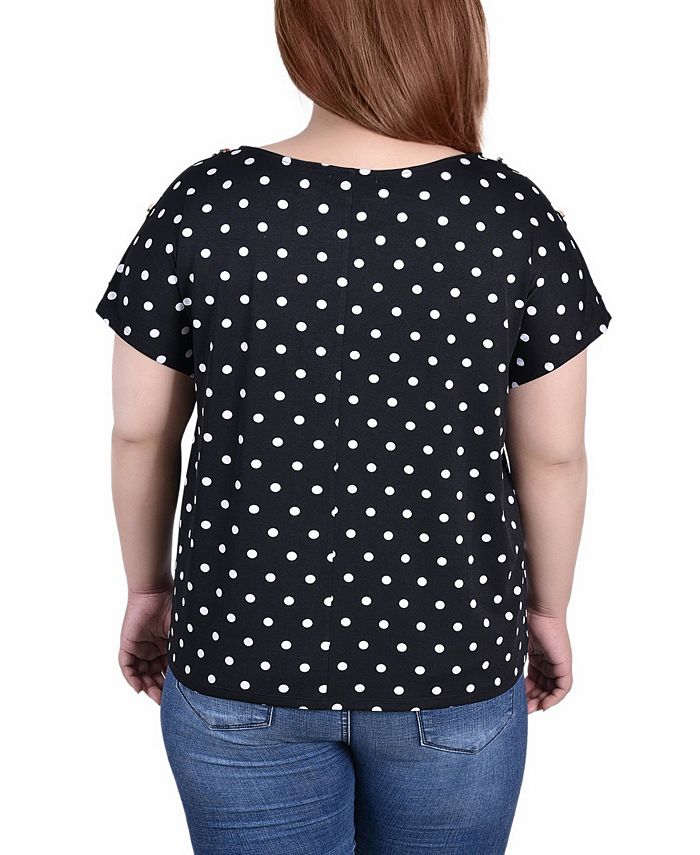 NY Collection Plus Size Short Extended Sleeve Top & Reviews - Tops ...