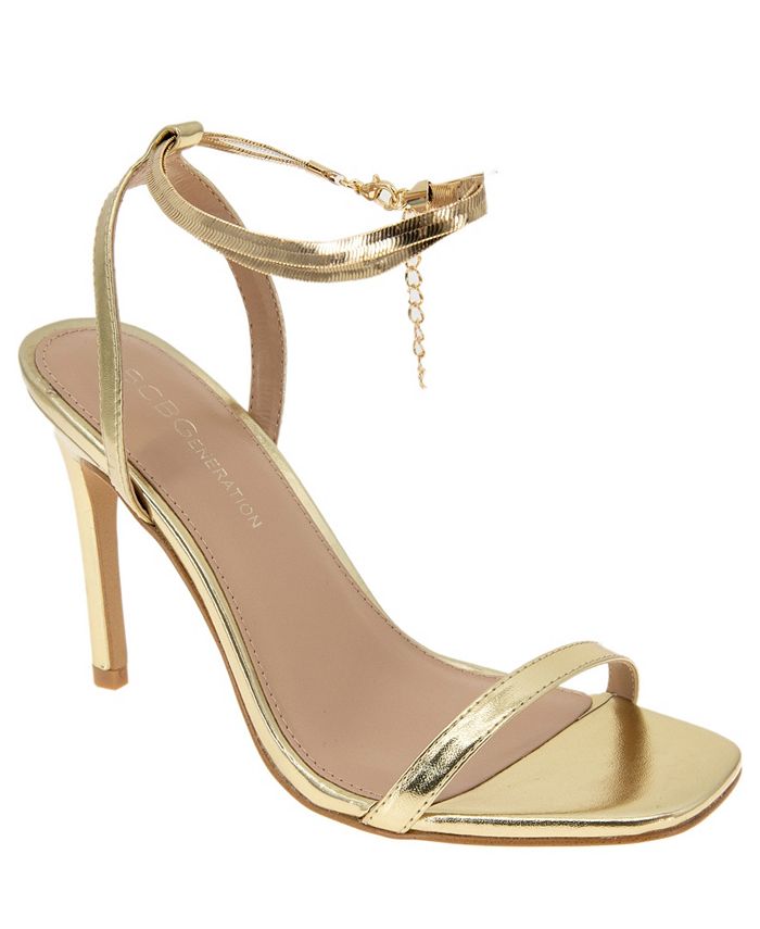 BCBGeneration Women's Ignot Ankle Chain Sandal - Macy's