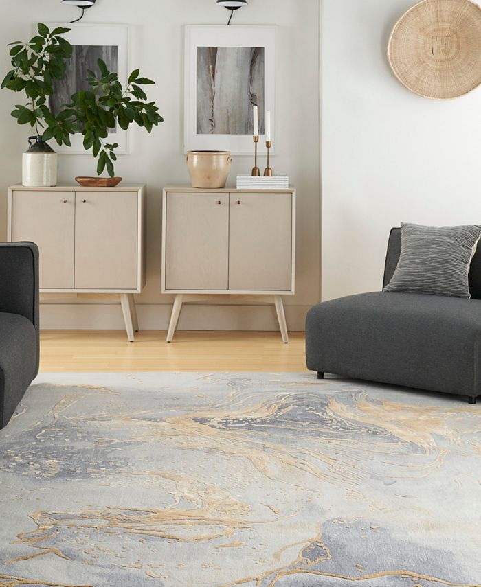 Nourison Home Prismatic PRS28 7'9" x 9'9" Area Rug - Macy's