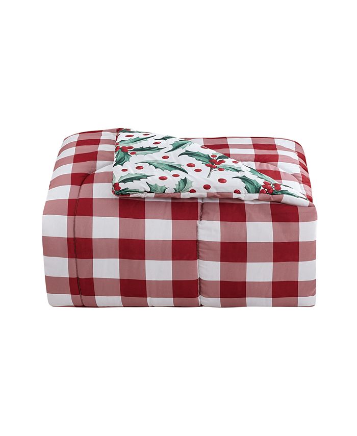 Sunham Holiday Gingham 3-Pc. Full/Queen Comforter Set, Created For Macy ...