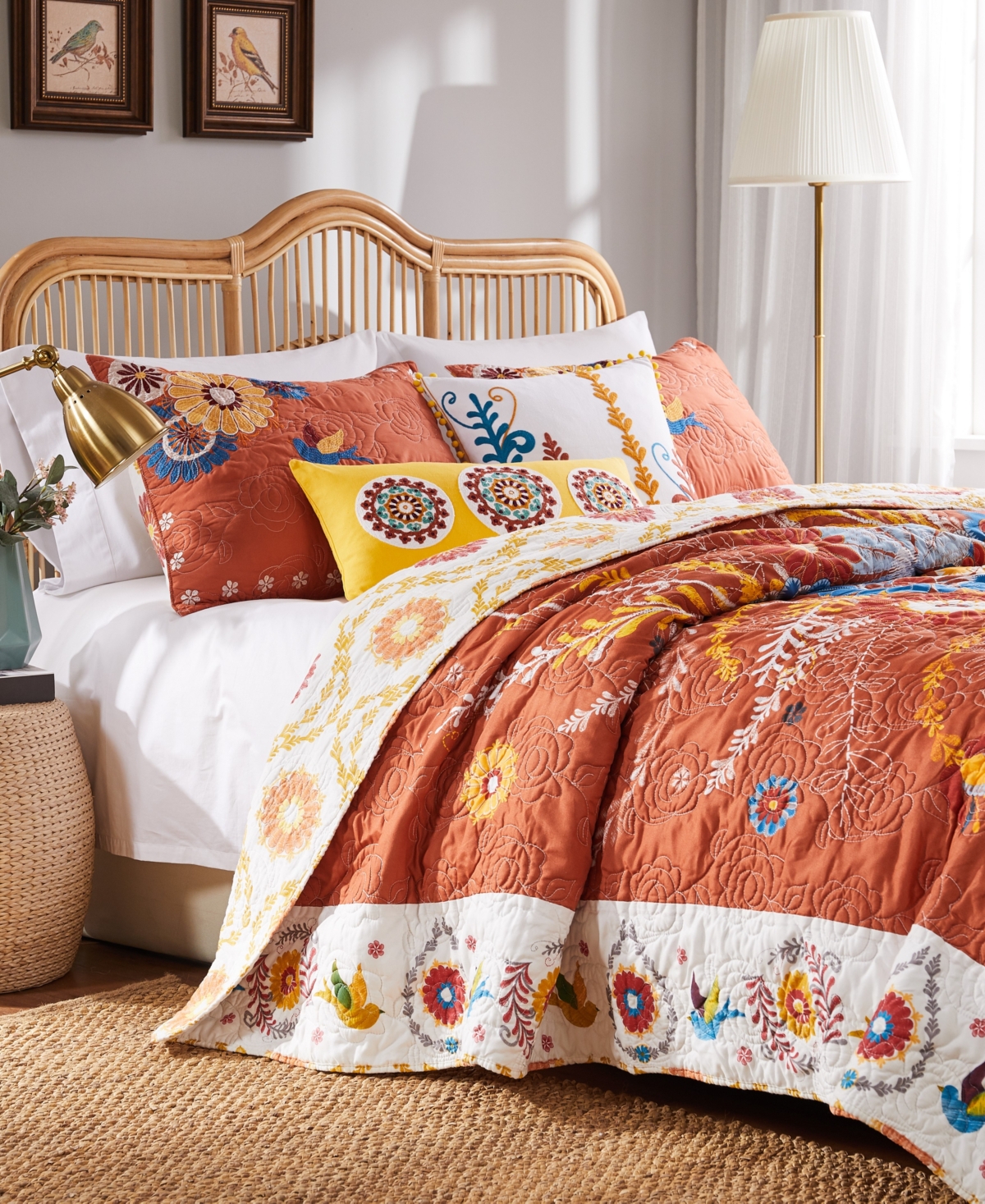 Click here for Greenland Home Fashions Topanga 3-Pc. Quilt Set  K... prices