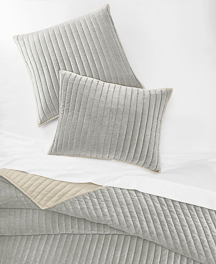 Oake Velvet Coverlet, Twin, Created for Macy's - Macy's