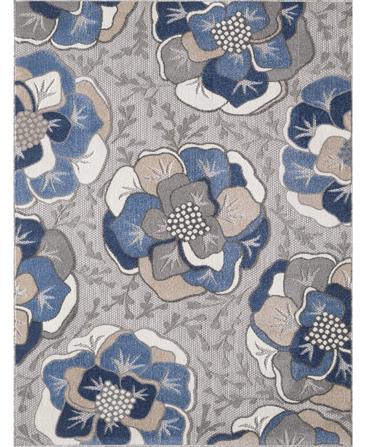 Click here for Kas Calla 6935 22 x 4 Outdoor Area Rug - Gray  Blu... prices