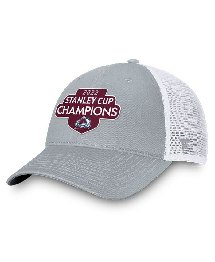 Fanatics Men's Gray/White Colorado Avalanche 2022 Stanley Cup Champions ...