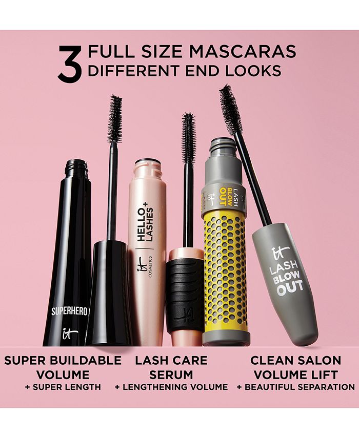 IT Cosmetics 3-Pc. Mascara ClosIT Volumizing & Lengthening Full Size ...